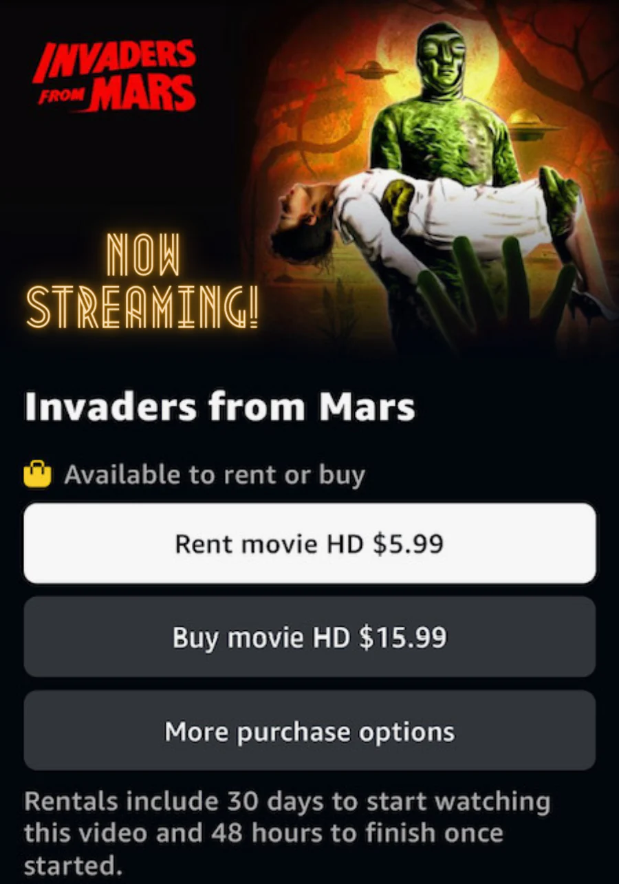 Invaders from Mars Now Streaming & New iRoc Space Radio Interview with ...